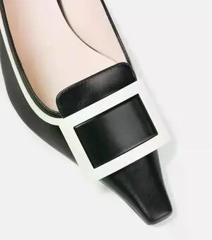 ROGER VIVIER Viv' Canard Slingback Pumps - Black