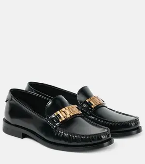 Victoria Beckham Chain Leather Loafers