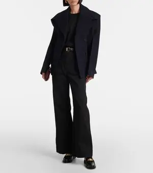 Victoria Beckham Chain Leather Loafers