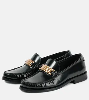 Victoria Beckham Chain Leather Loafers
