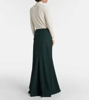 Victoria Beckham Asymmetric Maxi Skirt