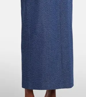 Tove Alba Strapless Denim Midi Dress