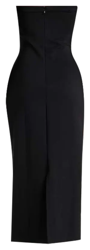 Staud Beekman Strapless Midi Dress