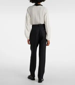 Dorothee Schumacher Tailored Pinstripe Wool Pants