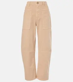 Velvet By Graham & Spencer Brylie Cotton Twill Cargo Pants - Beige