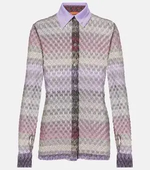 Missoni Striped Lamé Shirt