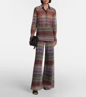 Missoni Striped Lamé Shirt