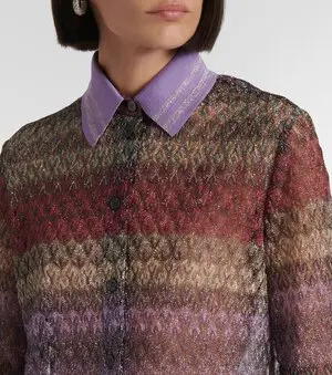 Missoni Striped Lamé Shirt