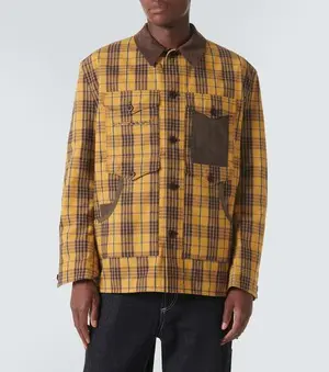 Junya Watanabe Checked Cotton Flannel Jacket