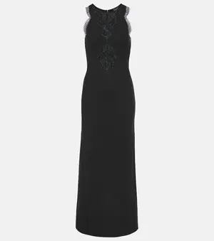 Giambattista Valli Lace-trimmed Midi Dress
