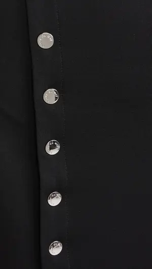 FLEUR DU MAL Midi Dress With Side Snaps