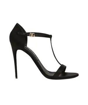 Dolce & Gabbana Satin T-bar Sandals