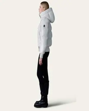 Mackage Nefi Nordic Tech Down Bomber Jacket - Cream