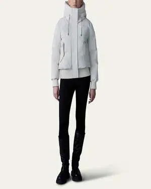 Mackage Nefi Nordic Tech Down Bomber Jacket - Cream