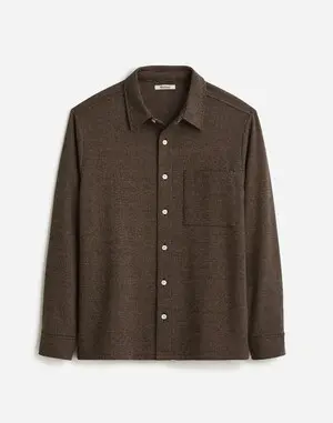 Madewell The Devoe Knit Shirt Almost Black