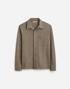 Madewell The Devoe Knit Shirt Wheat