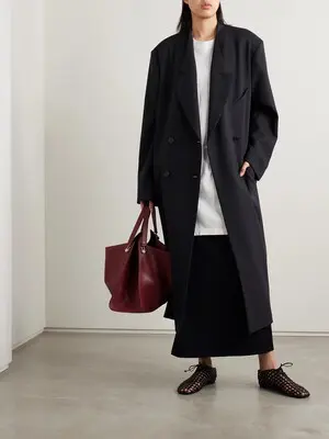 THE ROW Indra Oversized Wool-twill Coat