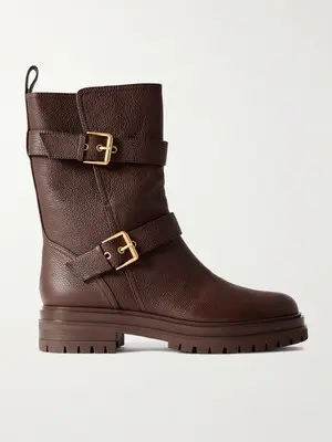 GIANVITO ROSSI Thiago Flair Buckled Boots