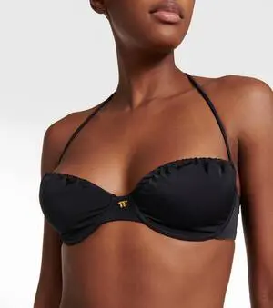 TOM FORD Logo Ruched Bikini