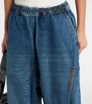 Y/project Logo Low-rise Wide-leg Jeans
