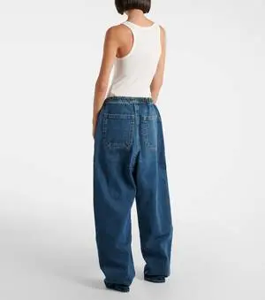 Y/project Logo Low-rise Wide-leg Jeans