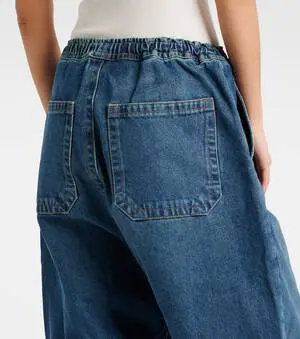 Y/project Logo Low-rise Wide-leg Jeans