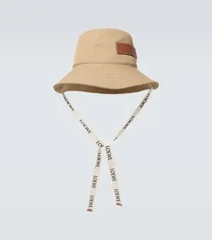 Loewe Paula's Ibiza Fisherman Canvas Bucket Hat - Beige