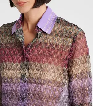 Missoni Striped Lamé Shirt