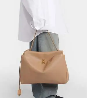 Balenciaga Rodeo Large Leather Shoulder Bag - Beige
