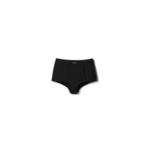 Miu Miu Ribbed Knit Boxer Shorts - Black