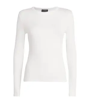ME+EM Cotton-blend Long-sleeve T-shirt