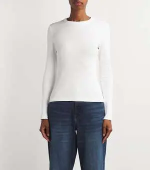ME+EM Cotton-blend Long-sleeve T-shirt