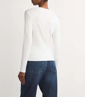 ME+EM Cotton-blend Long-sleeve T-shirt