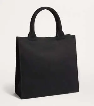 Harrods Small Cotton Logo Tote Bag