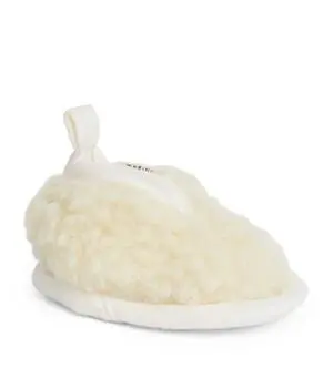 BINIBAMBA Merino Wool Booties - White