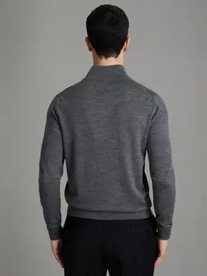 REISS 2 Pack Of Merino Wool Zip-neck Jumpers