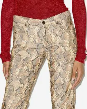 Isabel Marant Printed Corduroy Pants