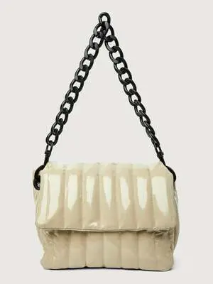THINK ROYLN Bar Bag - Blonde Patent/black