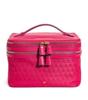 ANYA HINDMARCH Jacquard Travel Vanity Kit - Pink