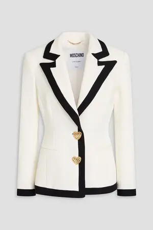 Moschino Two-tone Hammered Crepe Blazer