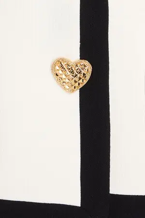 Moschino Two-tone Hammered Crepe Blazer