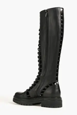 GIANVITO ROSSI Halsey Cutout Leather Boots