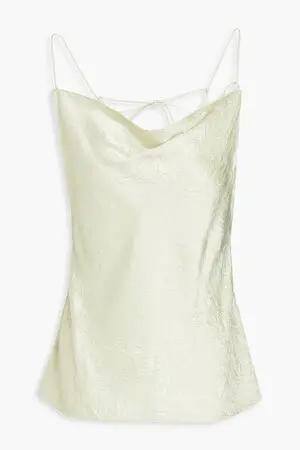 ROKSANDA Nixie Draped Crinkled-satin Camisole