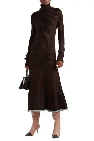 GIANVITO ROSSI Two-tone Leather Over-the-knee Boots