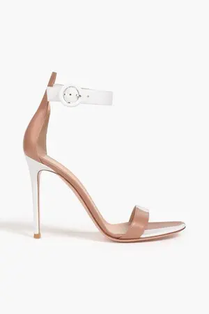 GIANVITO ROSSI Lady Two-tone Leather Sandals