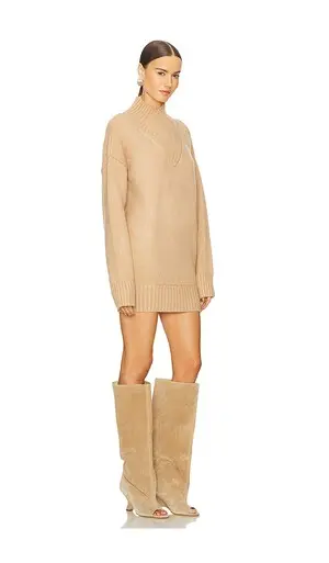 SEROYA Dessa Chunky Knit Sweater - Tan