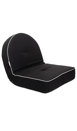 BUSINESS & PLEASURE Reclining Pillow Lounger In Black - Riviera Black