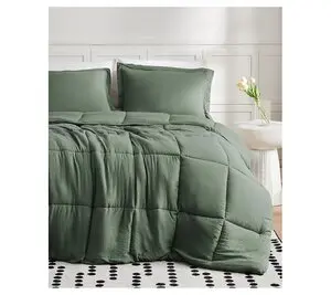 TRULY SOFT Garment Wash Solid Twin/txl 2-piece Comforter Set