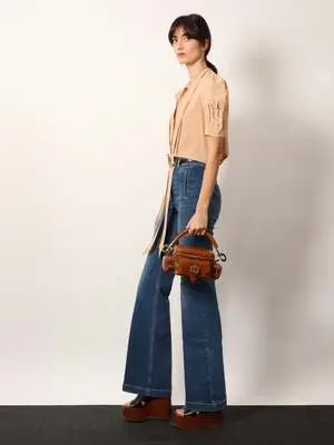Chloé Small Leather Bag With Multipocket Detail