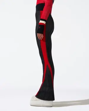 Perfect Moment Evie Knitted Flare Legging - Navy